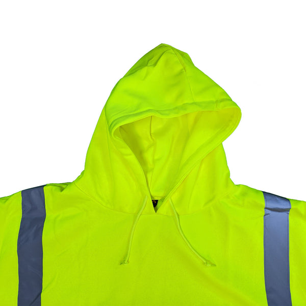 Big Men's RTX Hi-Vis Hoody - RX740 - Yellow | 2XL to 5XL - Fatboys 95