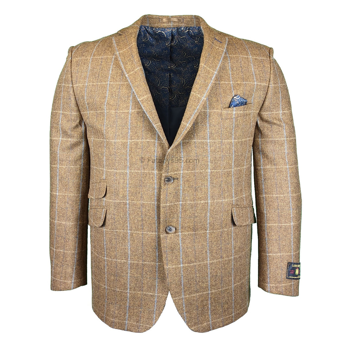 Big Men's Scott Tweed Sports Jacket - S21213J - Chestnut | 52" - 60 ...